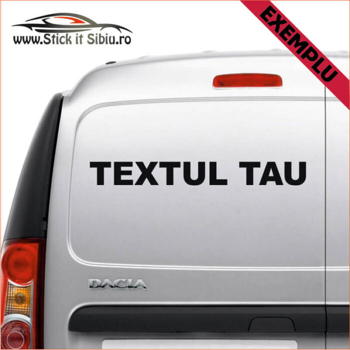 Sticker Firma Personalizat – 1 Rand – Stickere Auto - StickItSibiu
